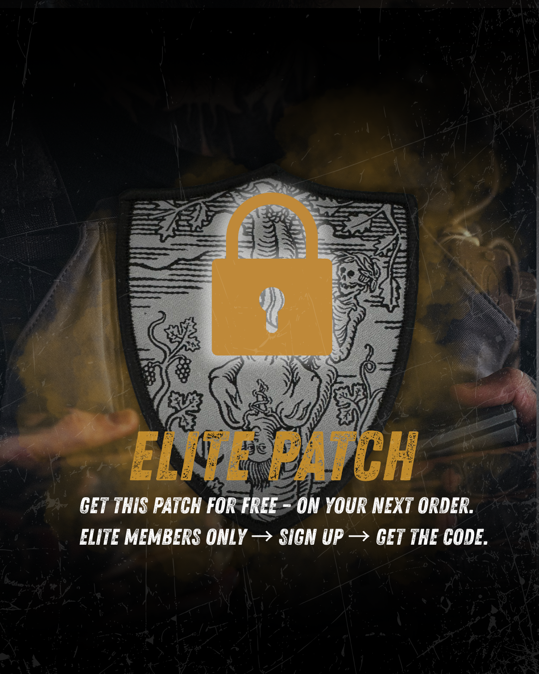 Der Gehängte - Patch - EXTRA BIG - ELITE NEWSLETTER SPECIAL