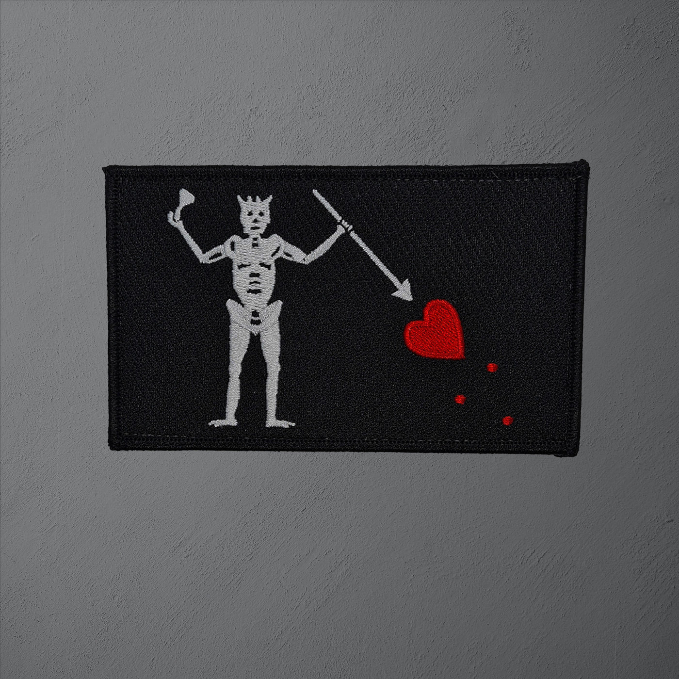 Blackbeard Flag - Big Patch - black