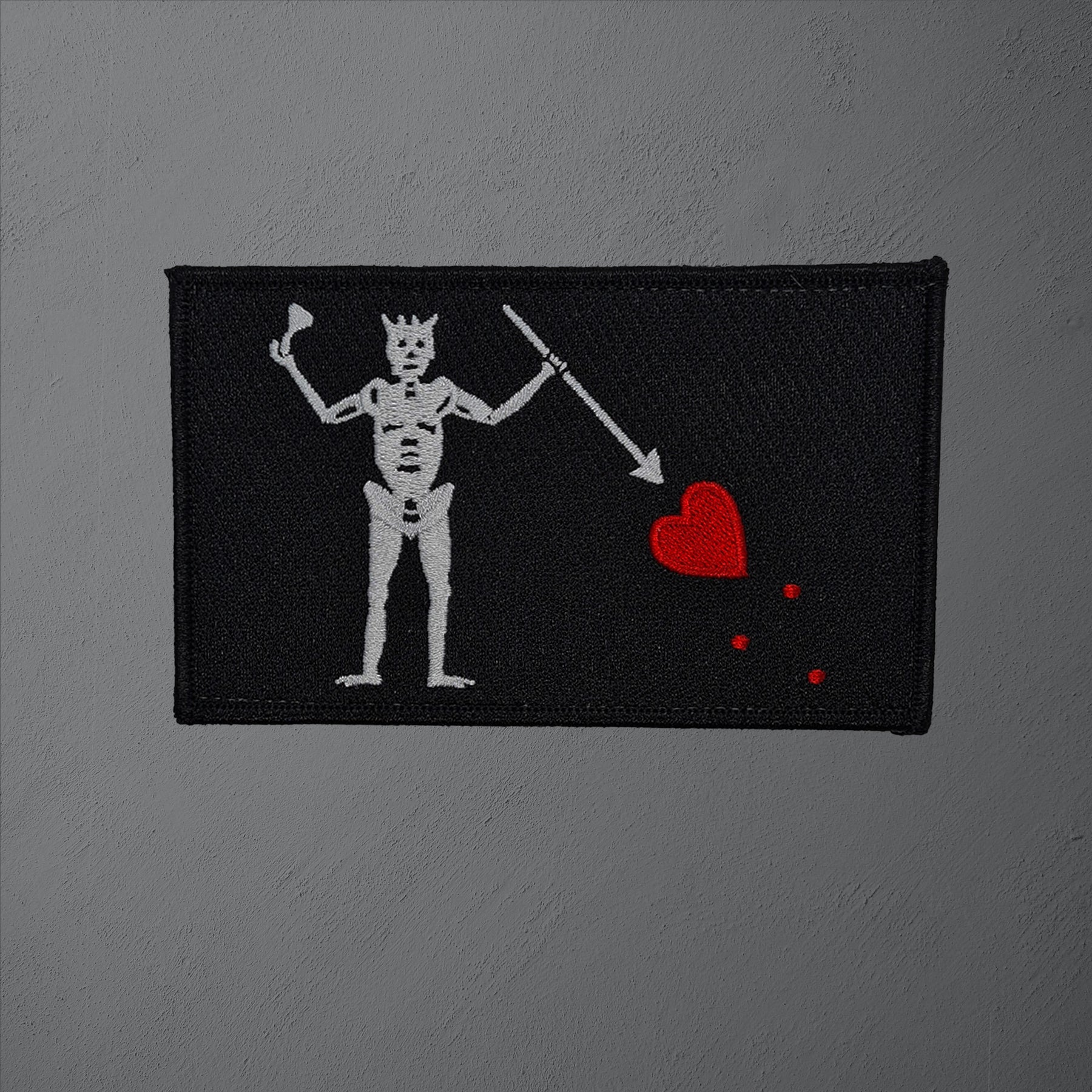 Blackbeard Flag - Patch - Black
