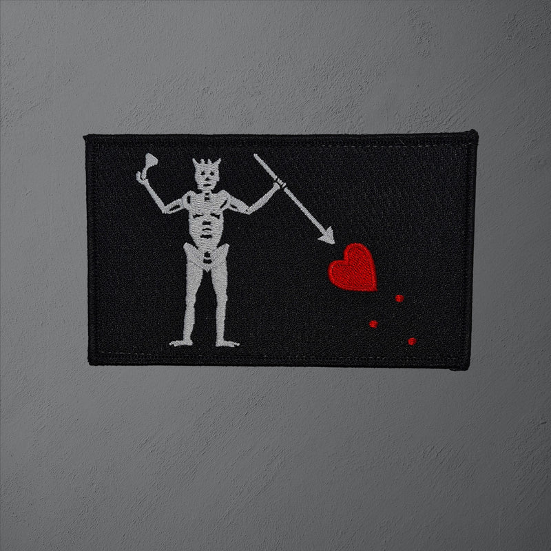Blackbeard Flag - Patch - Black